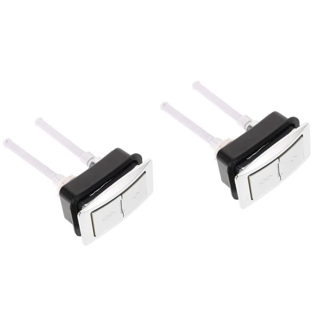 2 PACK TOILET Push Flushing Button Water Tank Replacement Parts Oval £9 ...
