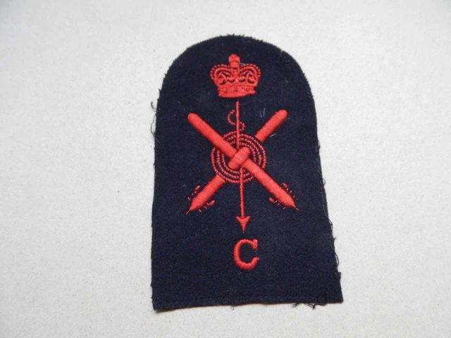 BRITISH ROYAL NAVY Underwater Control Chief Petty Officer Cloth Badge M ...