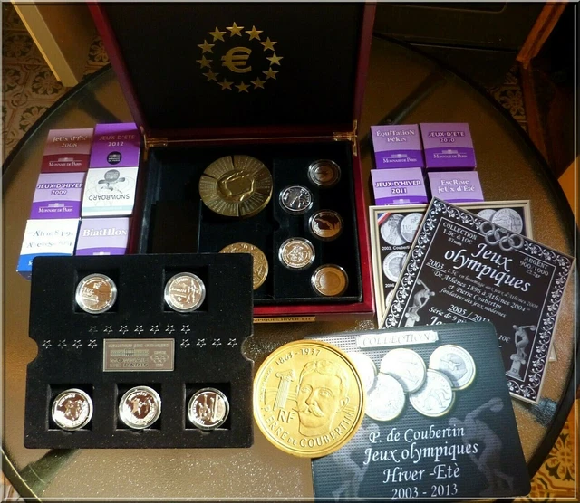 COFFRET JEUX OLYMPIQUES Euros Argents Et Medailles Complet EUR 679,00 ...