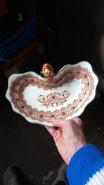 LONGWY HENRI II ravier masque japonais grand dépôt de porcelaine et ...