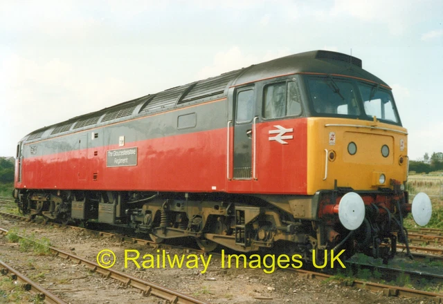 RAILWAY PHOTO 6X4 Class 47 47569 RES stabled at unknown yard c1990 £1. ...