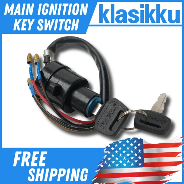 YAMAHA CHAPPY LB50 LB80 V80 Y80 Main Ignition Switch Key On Off 5 Wires ...