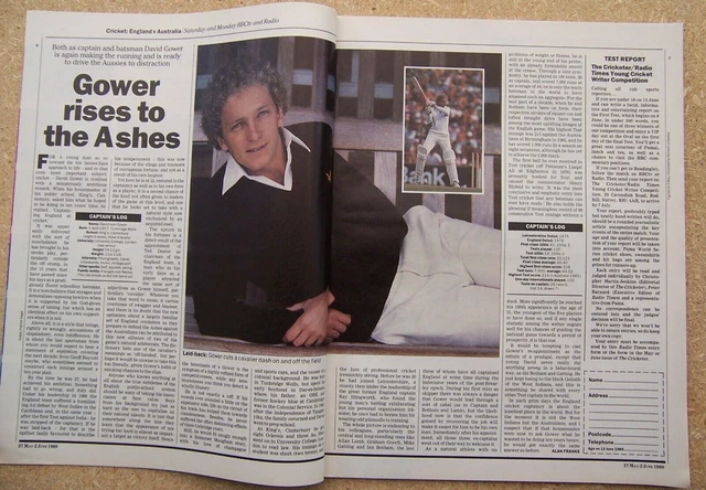 RADIO TIMES/1989/ROBIN DAY/DAVID Gower/Pat Coombs/Bamber Gascoigne ...