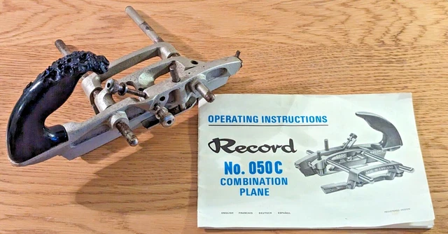 VINTAGE RECORD NO 050 C Combination Plane & Instructions - Spares ...