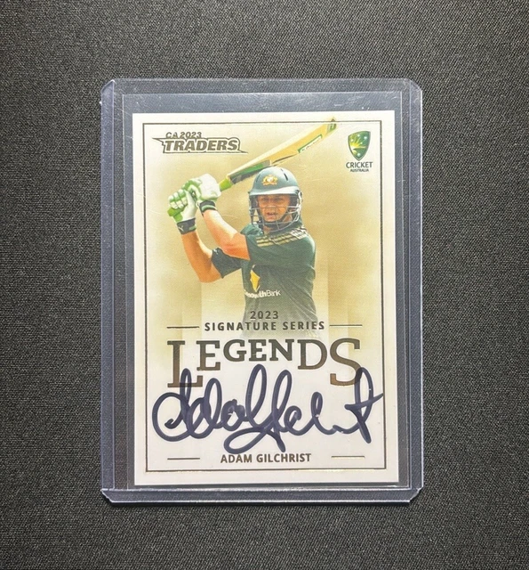 2023 / 24 Cricket Traders Legends Signature Adam GILCHRIST #61/150 $500 ...