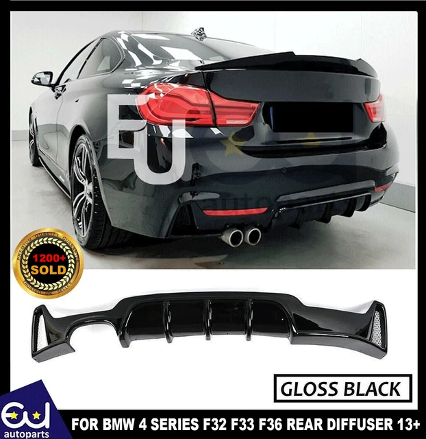 FOR BMW F32 F33 F36 4 Series Performance M Sport Rear Diffuser Gloss ...