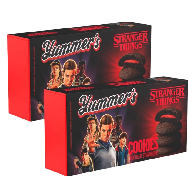 2× STRANGER THINGS Cookies Yummers - Crispy American Cookies Twin Pack ...