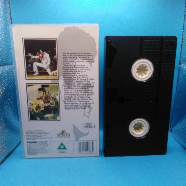 ELVIS PRESLEY VHS Video 1989 MGM/UA "ELVIS That's The Way It Is" 104 ...