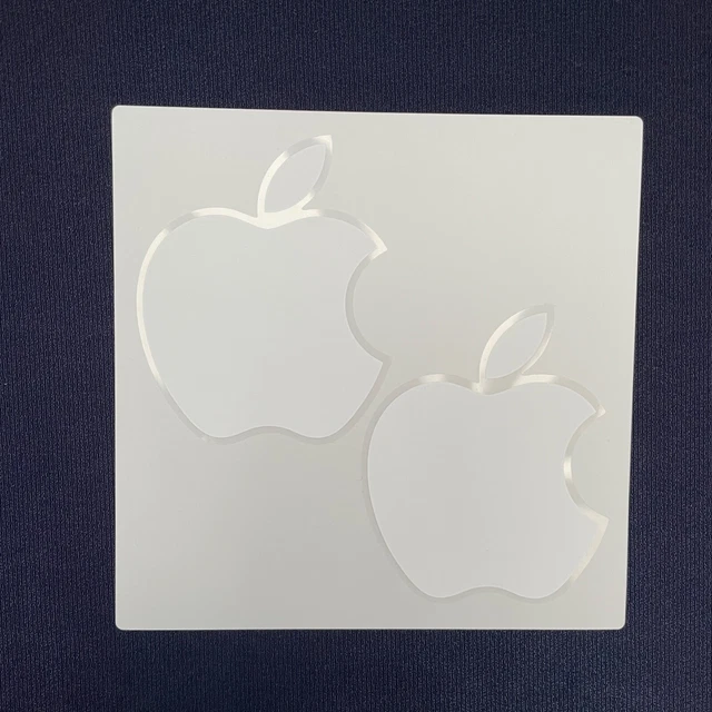GENUINE APPLE JUMBO Logo Decals Original iPhone iPad MacBook White ...