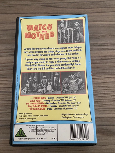 WATCH WITH MOTHER VHS VIDEO Classic £1.99 - PicClick UK