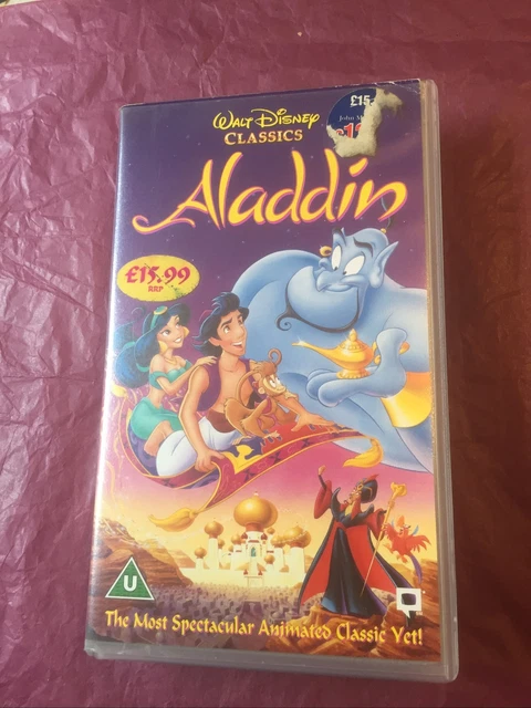 ALADDIN - WALT Disney Classic - VHS video UK PAL.. EUR 3,50 - PicClick IT