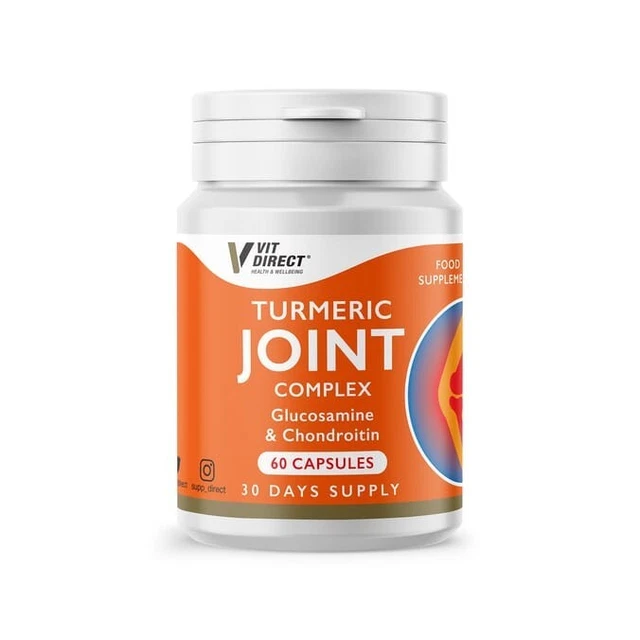 2 X 60 VIT DIRECT TURMERIC JOINT COMPLEX GLUCOSAMINE & CHONDROITIN ...