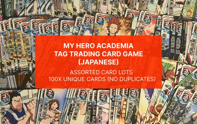 MY HERO ACADEMIA MHA Japanese TAG Trading Card Game (100x Lot) - No ...