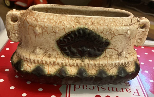 VINTAGE ART DECO ALIENWARE POTTERY VASE rare 1920s SO RARE £65.00 ...