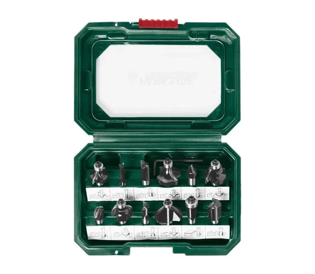 PARKSIDE ROUTER BIT 12 Pieces Set - Brand New £14.99 - PicClick UK