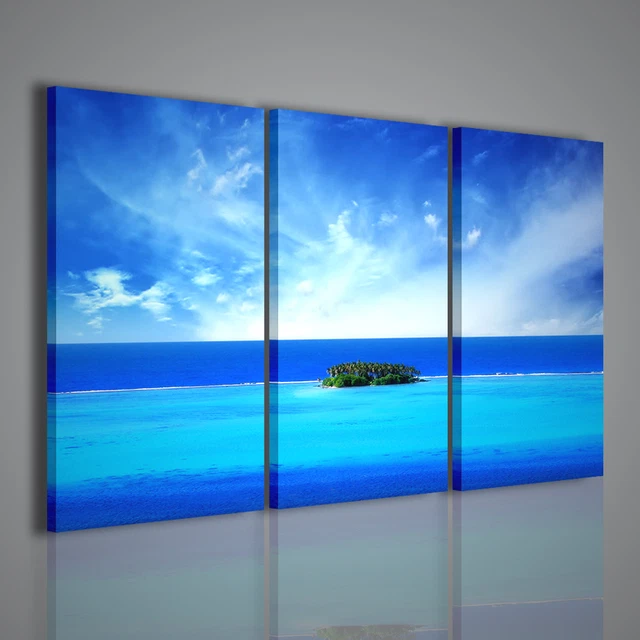 QUADRI MODERNI MAGIC Sea Quadro Moderno Paesaggio Mare Stampa Su Tela ...