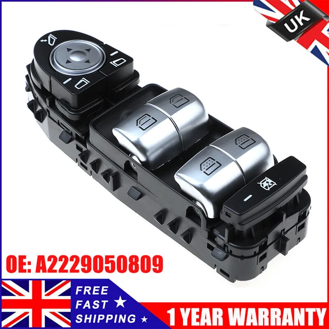 FITS FOR MERCEDES Benz S-Class W222 Driver Side Front Window Switch ...