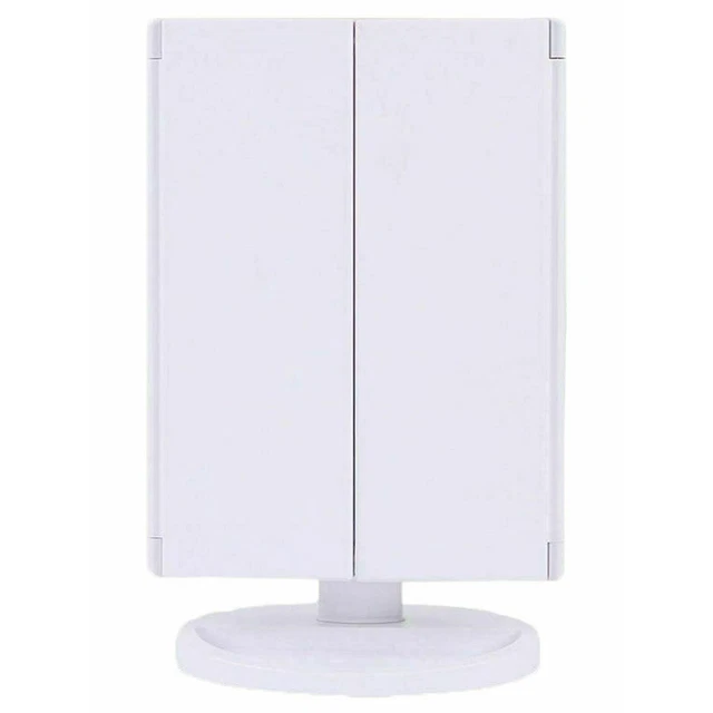 MINI LIGHT UP Dressing Table Tri-fold LED Lights Dimmable Make Up ...