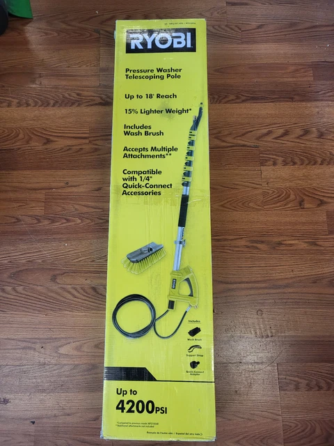 RYOBI RY31EP26 18 ft Pressure Washer Telescoping Extension Pole $129.99 ...