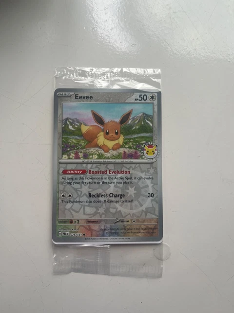 TCG 151 CARDS PRISMATIC EVOLUTIONS SEALED EEVEE 074/131 POKEMON DAY ...
