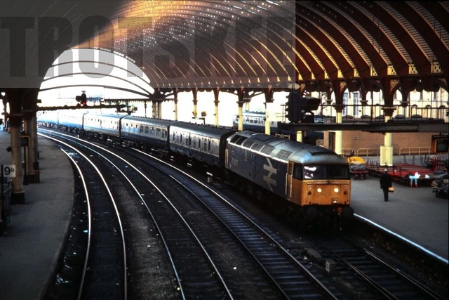 35MM SLIDE BR British Railways Diesel Loco Class 47 47407 Yorks 1986 ...