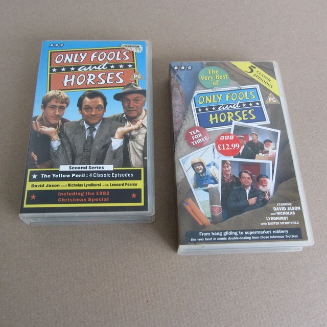 ONLY FOOLS AND HORSES ~ 2 VHS video cassette tapes ~ Yellow Peril, etc ...