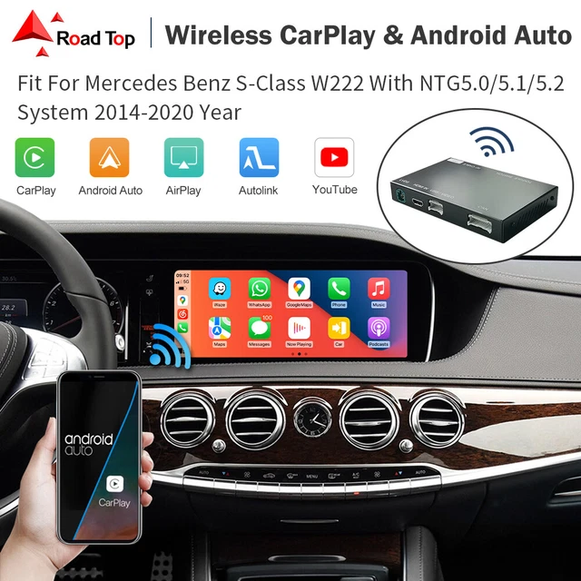 WIRELESS CARPLAY FOR Mercedes Benz S Class W222 W217 2014-2018 vs Android Auto EUR 251,85 ...