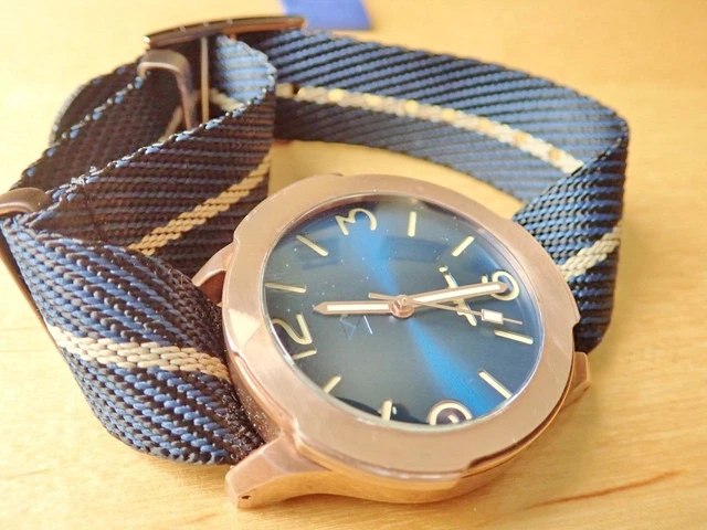 TC-9 DEPTH CHARGE Auto Solid Red Bronze Sapphire 300m Ltd Ed + 4 straps ...