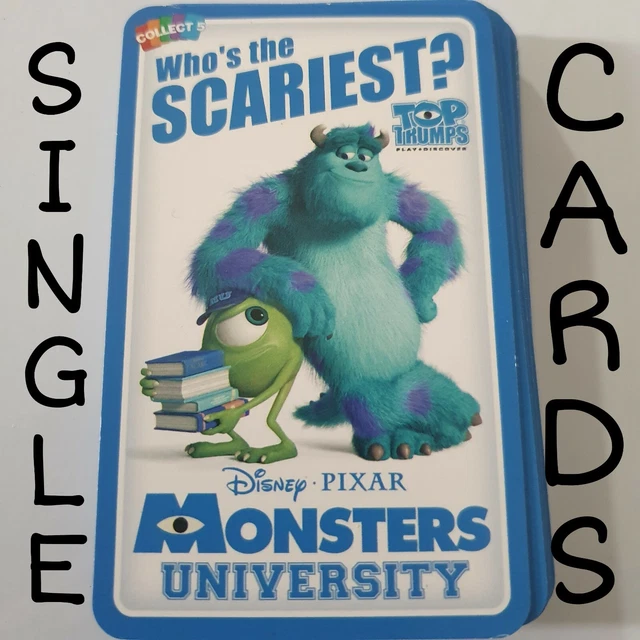 DISNEY PIXAR MONSTERS University Whos The Scariest Top Trumps Carte ...