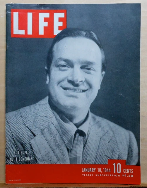 LIFE MAGAZINE - January 10, 1944 - Bob Hope photo cover, King Ibn Saud ...