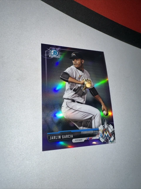 CARTE RÉFRACTEURS VIOLETS Bowman Chrome Prospects 2017 #BCP23 Jarlin ...