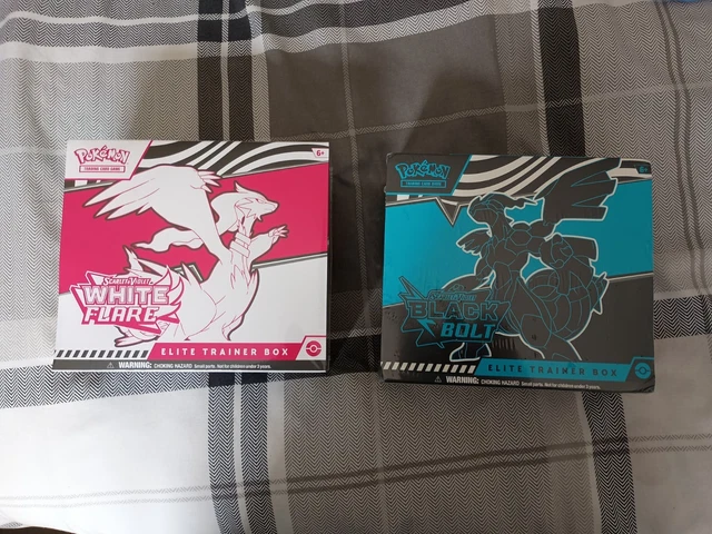 POKEMON BLACK BOLT and White Flare Elite Trainer Boxes - Brand New £130 ...