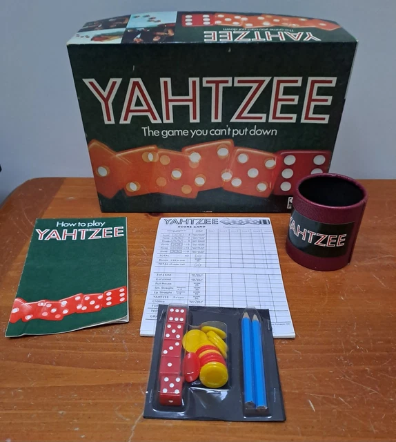 RARE VINTAGE (1956) Yahtzee Original Dice Game - Parker - excellent ...