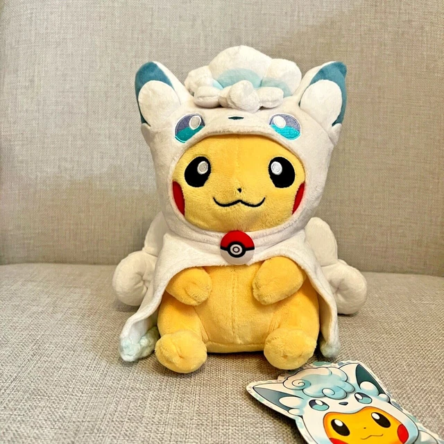 RARE POKEMON CENTRE Original Alolan Vulpix Pikachu Poncho Plushie £124. ...