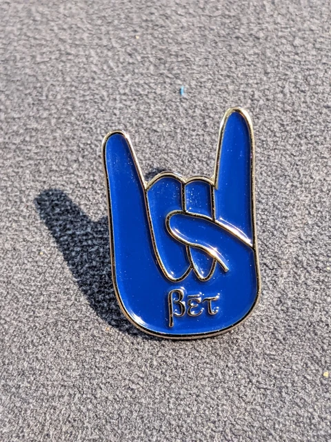 VINTAGE LAPEL PIN (A65) International Phonetic Alphabet βɛ̄ʈ $9.00 ...