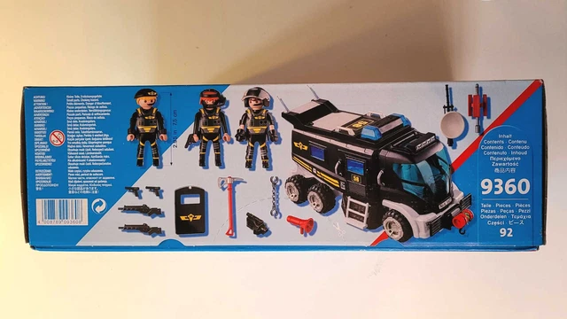 PLAYMOBIL CITY ACTION 9360 — Camion policiers d'élite avec sirène ...