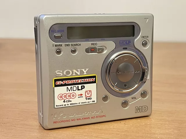 SONY WALKMAN MZ-R700PC Minidisc Recorder Player VGC Portable Spares Or ...