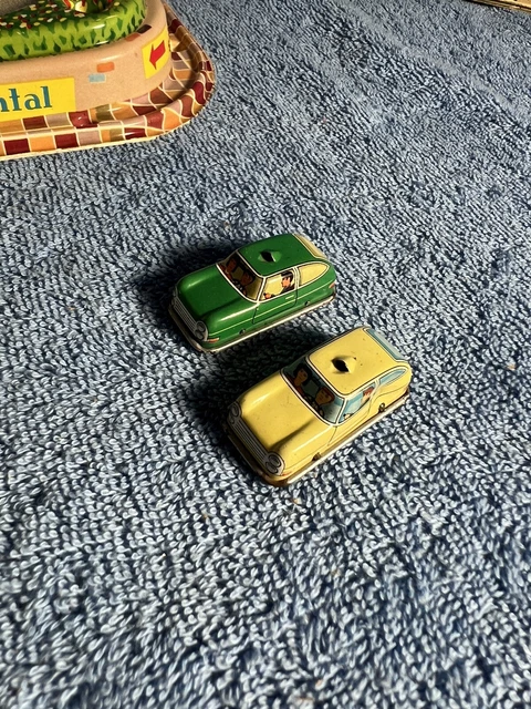 VINTAGE TECHNOFIX CENTRAL Garage Set Germany 1960's Tinplate And ...