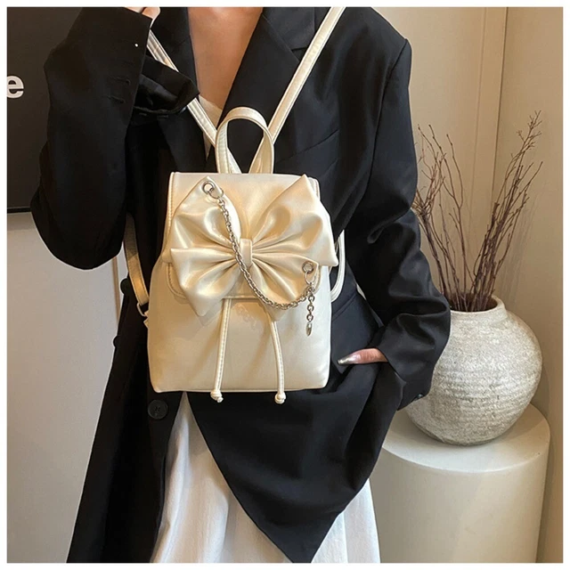 BOW MINI BACKPACK Korean Style Handbag New Travel Bag Girls £63.62 ...