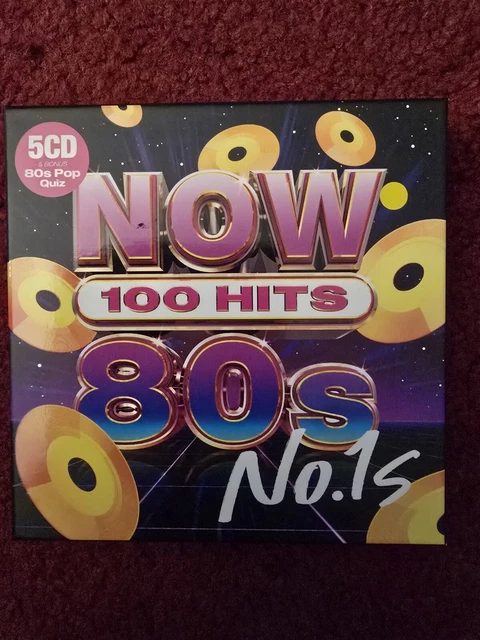 VARIOUS ARTISTS - NOW 100 HITS 80s No.1s 5CD (2020) Quiz Booklet ...