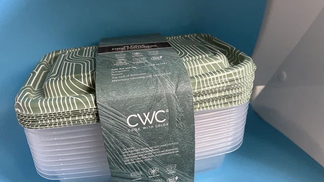 20 PC CWC Cook with Color Plastic Food Storage Containers with Lids $19 ...
