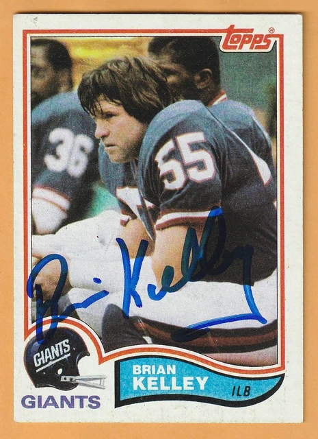 BRIAN KELLEY GIANTS de New York AUTO signée 1982 Topps California ...