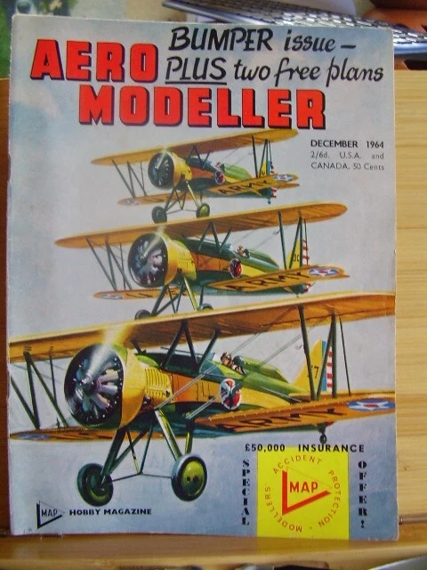AEROMODELLER MODEL AIRCRAFT Magazine December 1964 Boeing F4B £6.00 ...