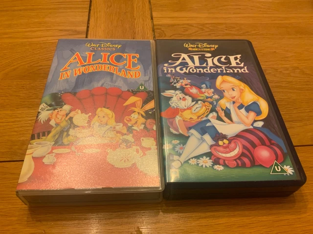 WALT DISNEY’S CLASSIC 1951 ‘Alice in Wonderland’ on PAL VHS original & rerelease £4.29 - PicClick UK
