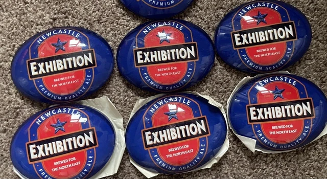 OVAL 3D BEER Pump Badge Fish Eye Lens EXHIBITION Lager NEWCASTLE ...
