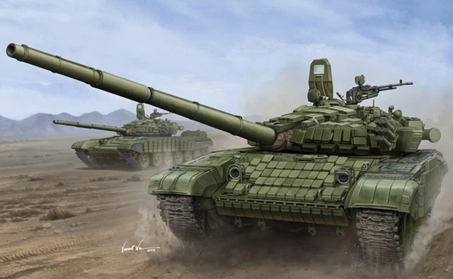 TRUMPETER 00925 RUSSIAN T-72B/B1 MBT KONTAKT1 REACTIVE ARMOR 1:16 ...