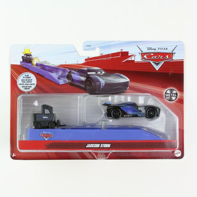 DISNEY PIXAR CARS Lightning McQueen Launcher 1:55 Diecast Metal Red Car GYH49. £14.88 - PicClick UK