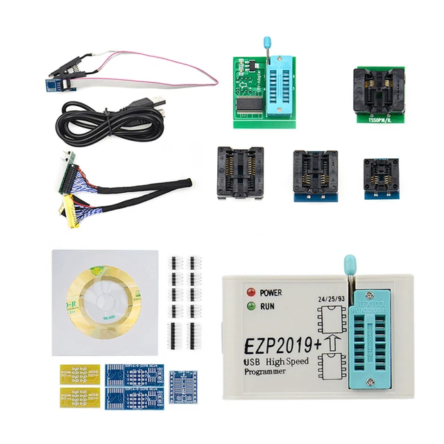 EZP2019 USB SPI High Speed Programmer Support 24 25 93 EEPROM 25 Flash ...