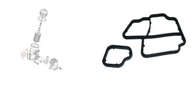 OIL FILTER HOUSING Gasket Seal for VW Caddy Polo Skoda Seat 03L198441 ...