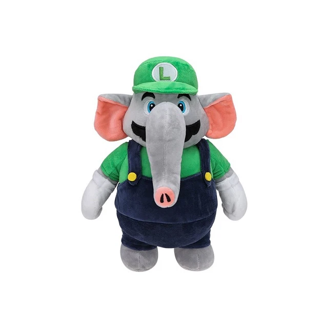 NEW SUPER MARIO Bros Wonder Luigi Elephant 10.3" Plush Cartoon Stuffed ...